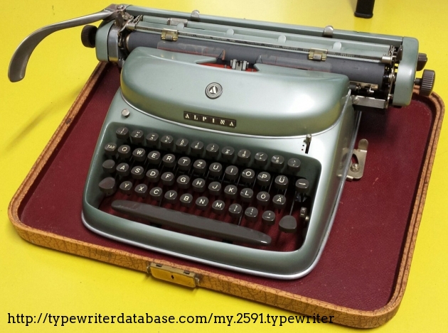 1957 Alpina SK 33 on the Typewriter Database