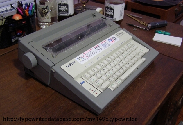 1992 Brother GX-6000 on the Typewriter Database