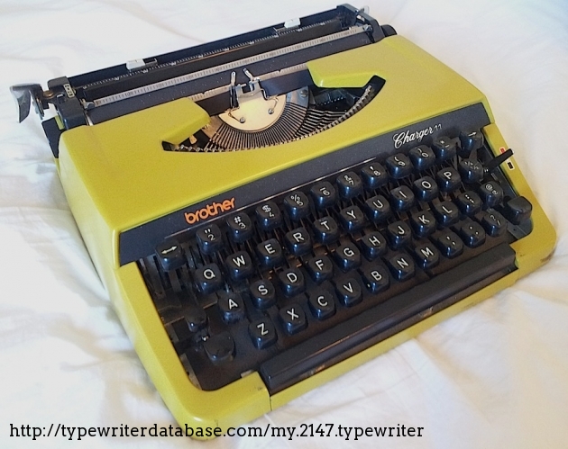 1976 Brother Charger 11 on the Typewriter Database