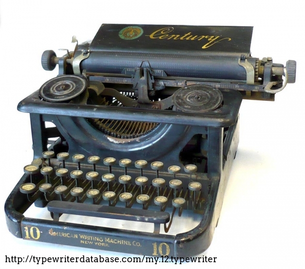 1919 Century 10 on the Typewriter Database