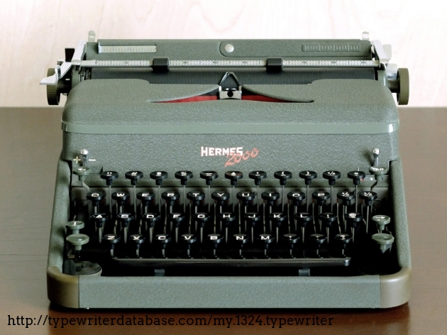 1951 Hermes 2000 on the Typewriter Database