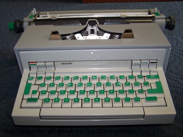 196X Olivetti Praxis 48 on the Typewriter Database