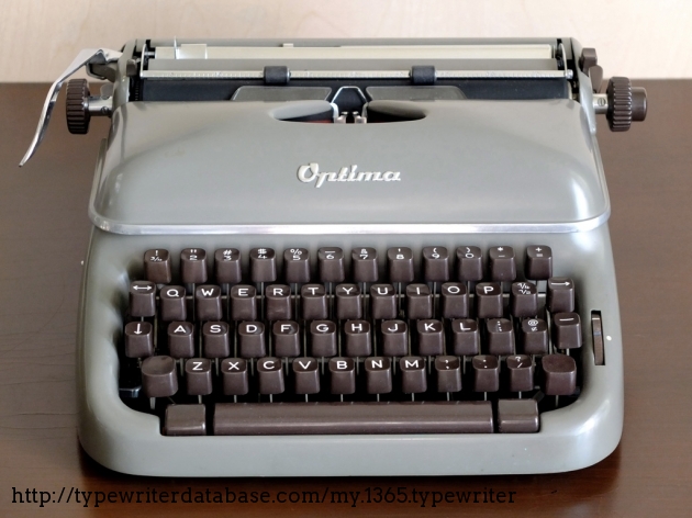 1961 Optima Super on the Typewriter Database