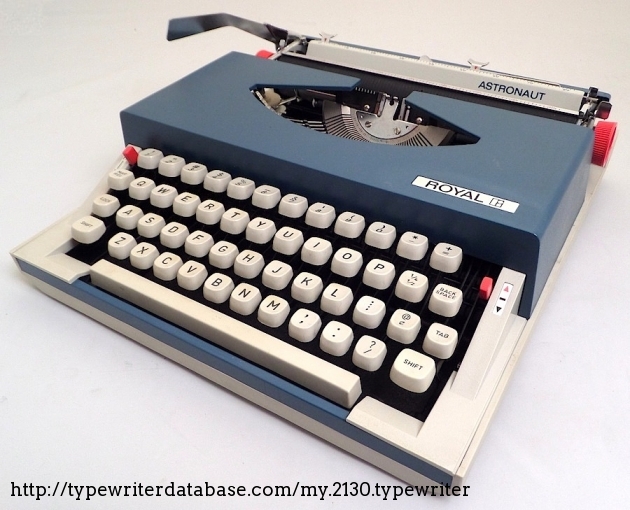 1971 Royal (Silver-Seiko) Astronaut on the Typewriter Database
