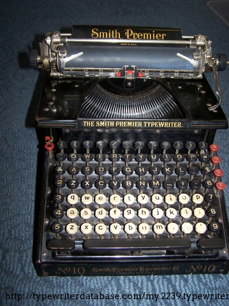 1911 Smith Premier 10 on the Typewriter Database