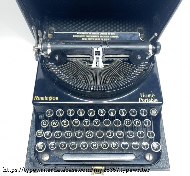 1938 Remington Home Portable on the Typewriter Database