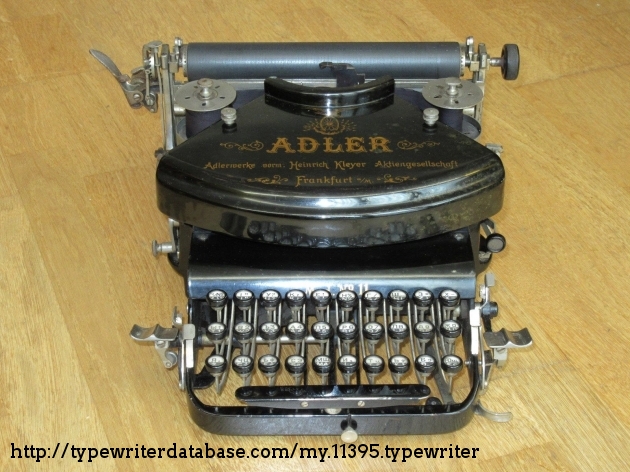 1909 Adler 11 on the Typewriter Database