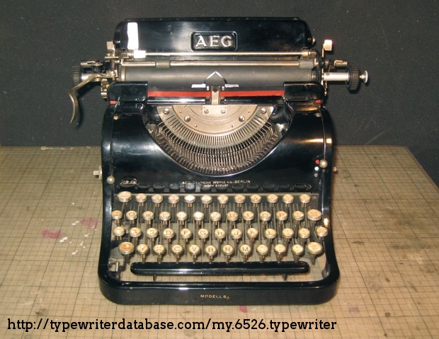 1925 AEG 6 on the Typewriter Database
