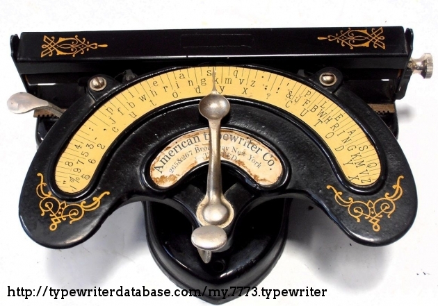 1893 American 2 on the Typewriter Database