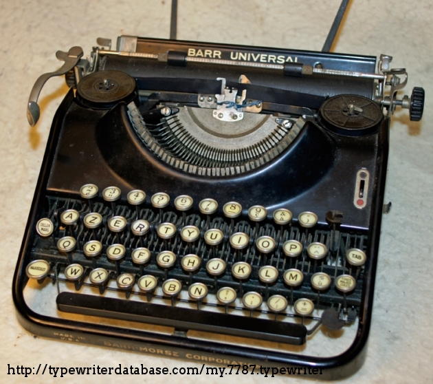 192X Barr-Morse Universal on the Typewriter Database