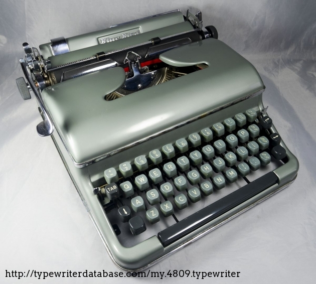 1957 Blue Bird 18b on the Typewriter Database