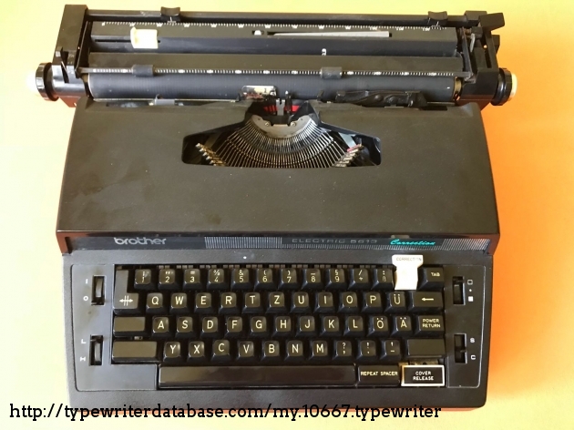 1988 Brother Electric 5613 Correction on the Typewriter Database