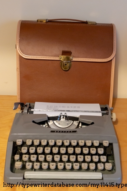 1963 Brother JP-1 on the Typewriter Database
