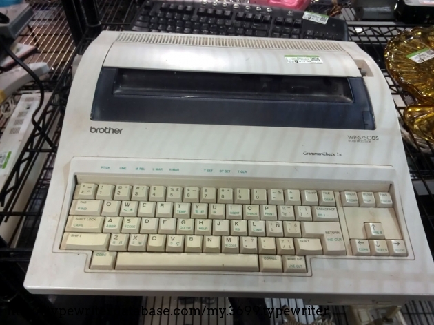 1994 Brother WP-5750DS on the Typewriter Database