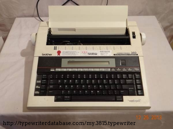 1989 Brother Correctronic 360 on the Typewriter Database