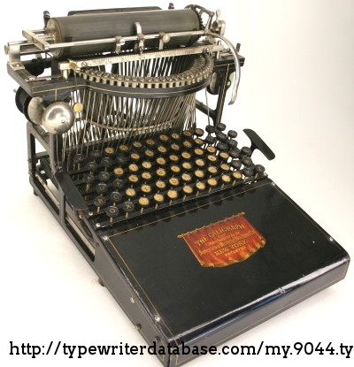 1885-6 Caligraph 2 on the Typewriter Database