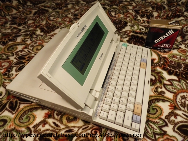 1995 Canon StarWriter Jet 300 on the Typewriter Database