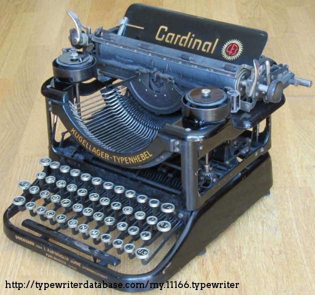 1926 Cardinal Cardinal on the Typewriter Database