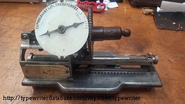 1886 Columbia 2 on the Typewriter Database