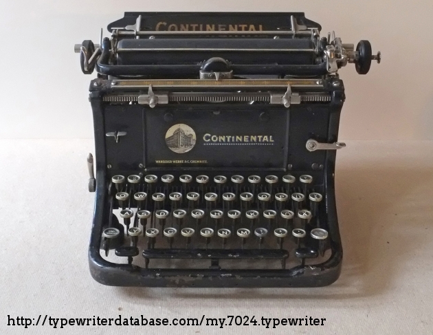 1918 Continental Standard on the Typewriter Database