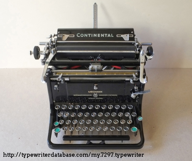 1952 Continental Standard on the Typewriter Database
