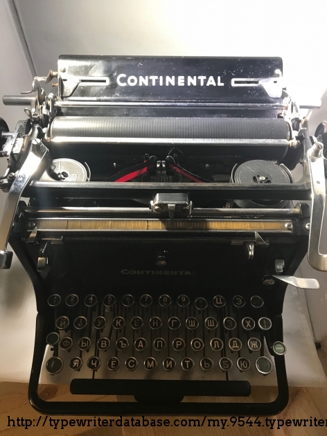1925 Continental Standard on the Typewriter Database