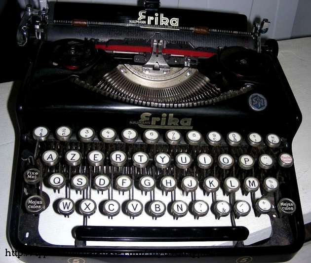 1938 Erika 5 on the Typewriter Database