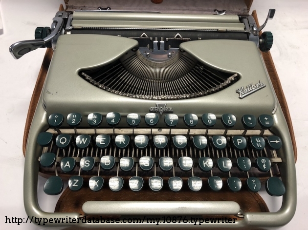 1957 Groma Kolibri on the Typewriter Database