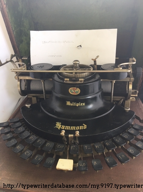 19XX Hammond Multiplex on the Typewriter Database