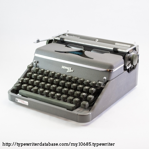 1954 Hermes 2000 on the Typewriter Database