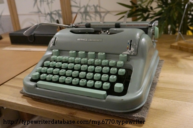 1959 Hermes 3000 on the Typewriter Database
