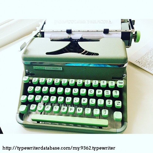 1956 Hermes 2000 on the Typewriter Database