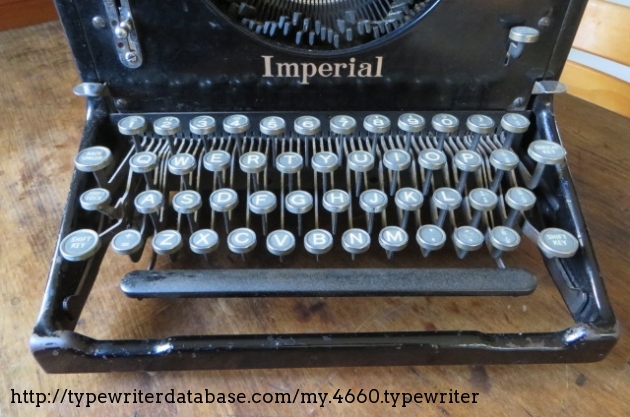 1934 Imperial 50 on the Typewriter Database