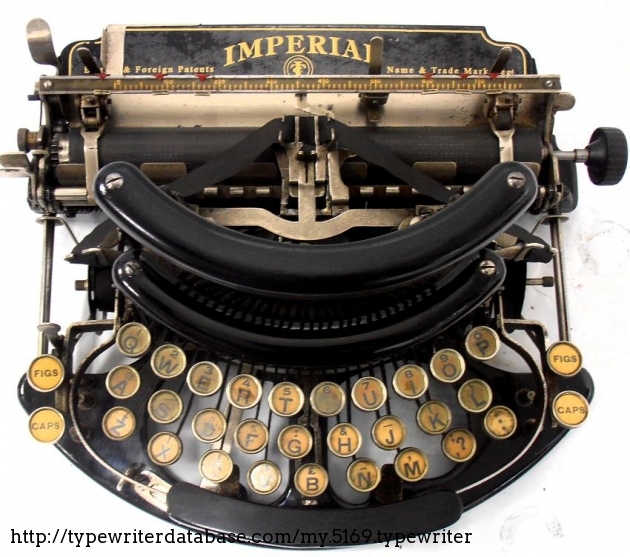1915 Imperial B on the Typewriter Database