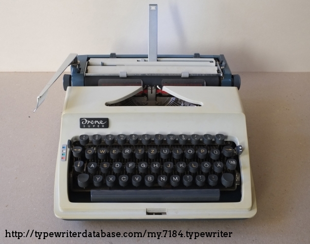 1971 Irene Super on the Typewriter Database