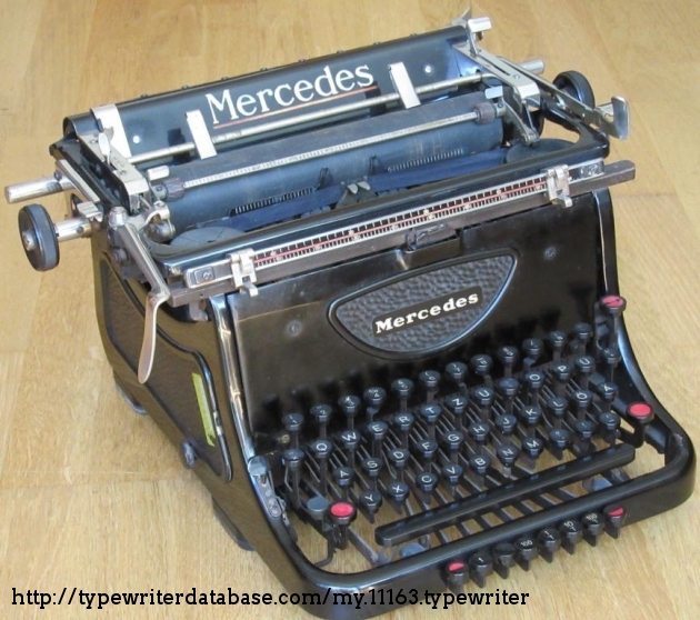 1939 Mercedes 8 on the Typewriter Database