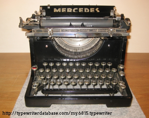 1925 Mercedes 4 on the Typewriter Database