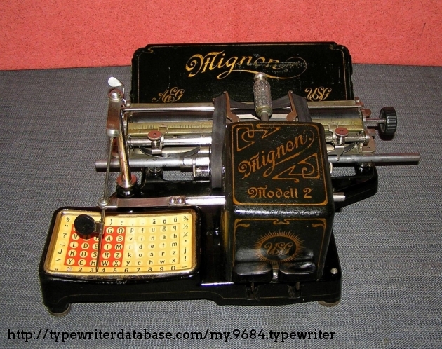 1912 Mignon (AEG) 2 on the Typewriter Database