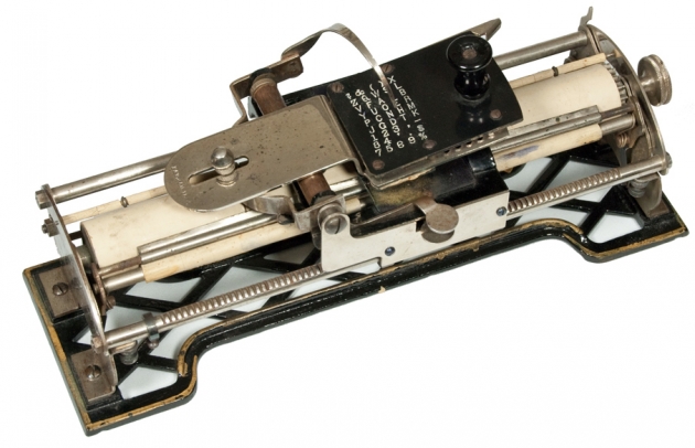 1886 Morris typewriter on the Typewriter Database