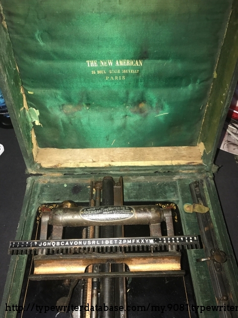 1893 New American 5 on the Typewriter Database