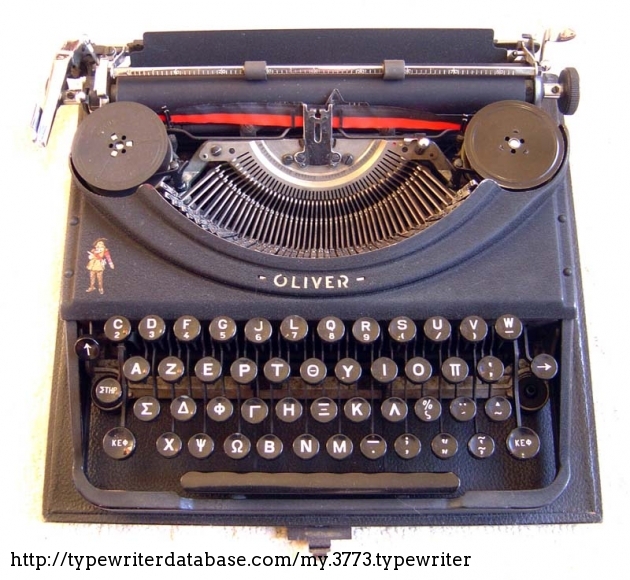 1951 Oliver portable on the Typewriter Database