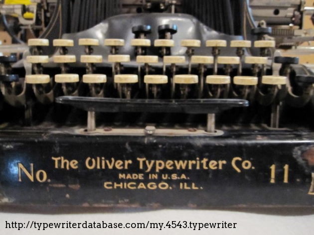1923 Oliver 11 on the Typewriter Database