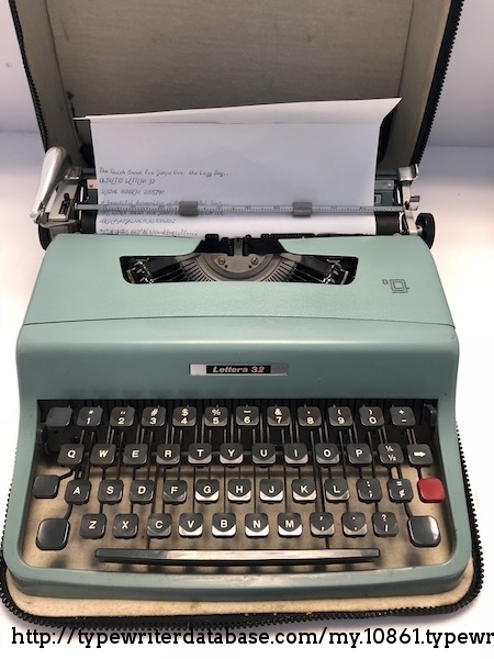 1964 Olivetti Lettera 32 on the Typewriter Database