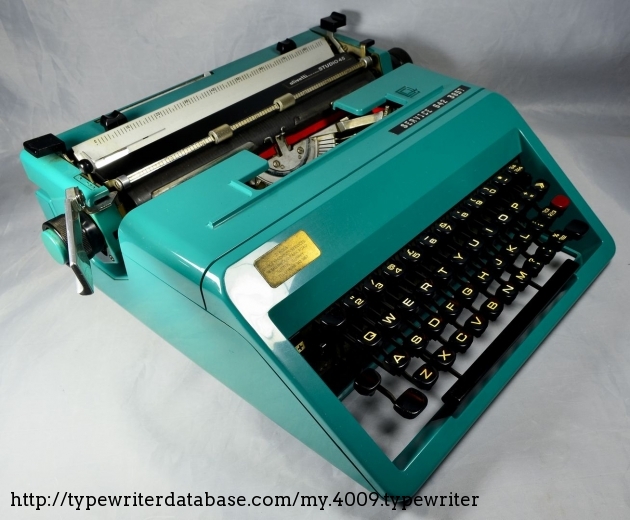 1969 Olivetti Studio 45 on the Typewriter Database