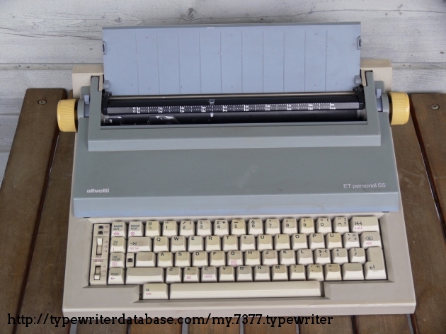 198x Olivetti ET Personal 55 on the Typewriter Database