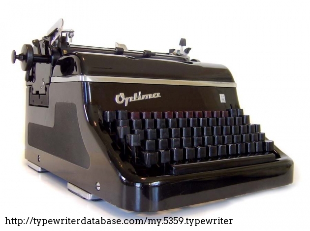 1956 Optima M10 on the Typewriter Database