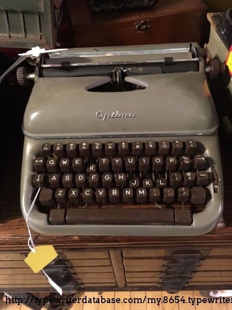 1960 Optima Super on the Typewriter Database