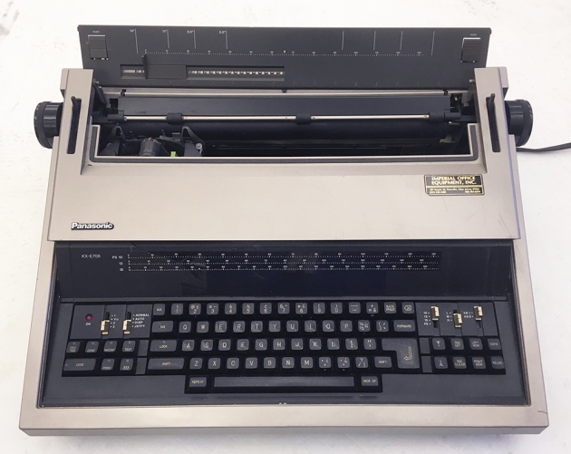 1984 Panasonic KX-E708 on the Typewriter Database