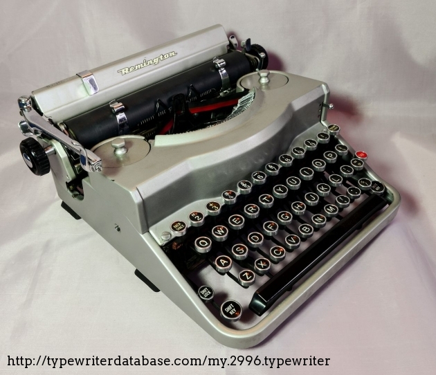 1936 Remington Model 1 on the Typewriter Database