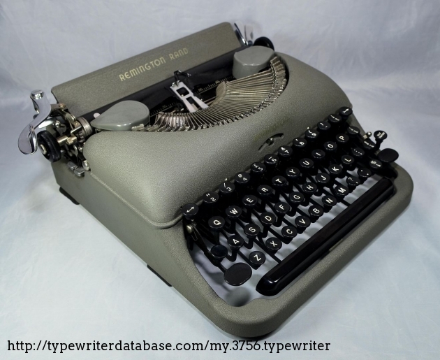 1950 Remington Deluxe Model 5 on the Typewriter Database
